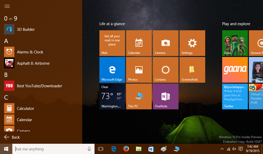 Windows 10 Build 10547 screenshots gallery & Impressions. | WinCentral