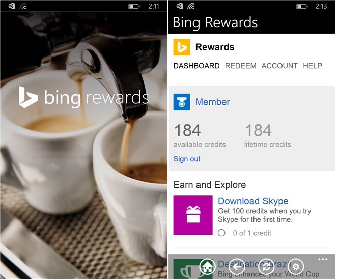 Microsoft brings Bing Rewards app to Windows Phone - WinCentral